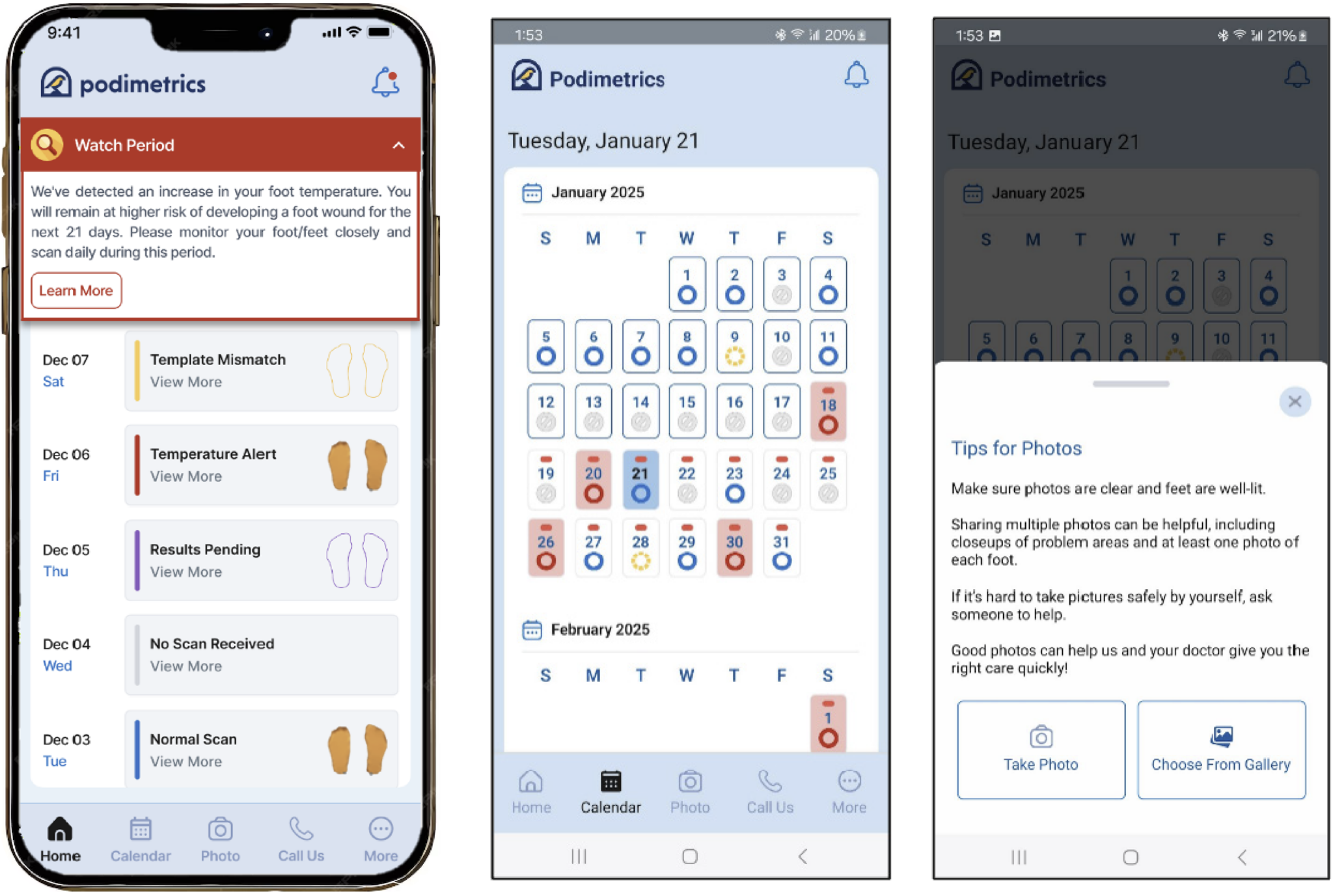 Patients - Helping you avoid foot complications is as easy as 1-2-3